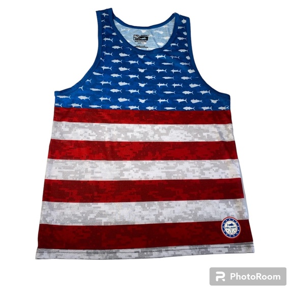 Pelagic | Shirts | Mens Pelagic Fishing Usa Tank Top Nwt Medium Fish ...